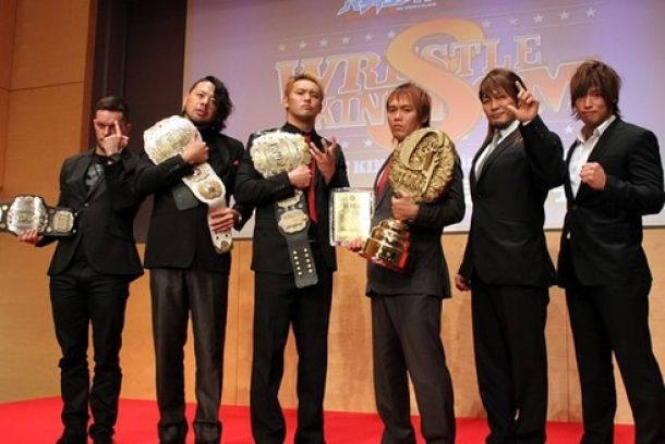Great Photo From Wrestle Kingdom 8 Press Conference | Scrolller