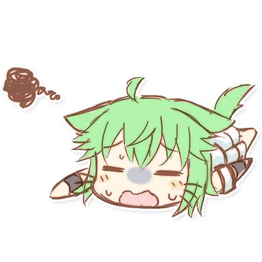 Greenteaneko sticker #6, sorry for the wait | Scrolller