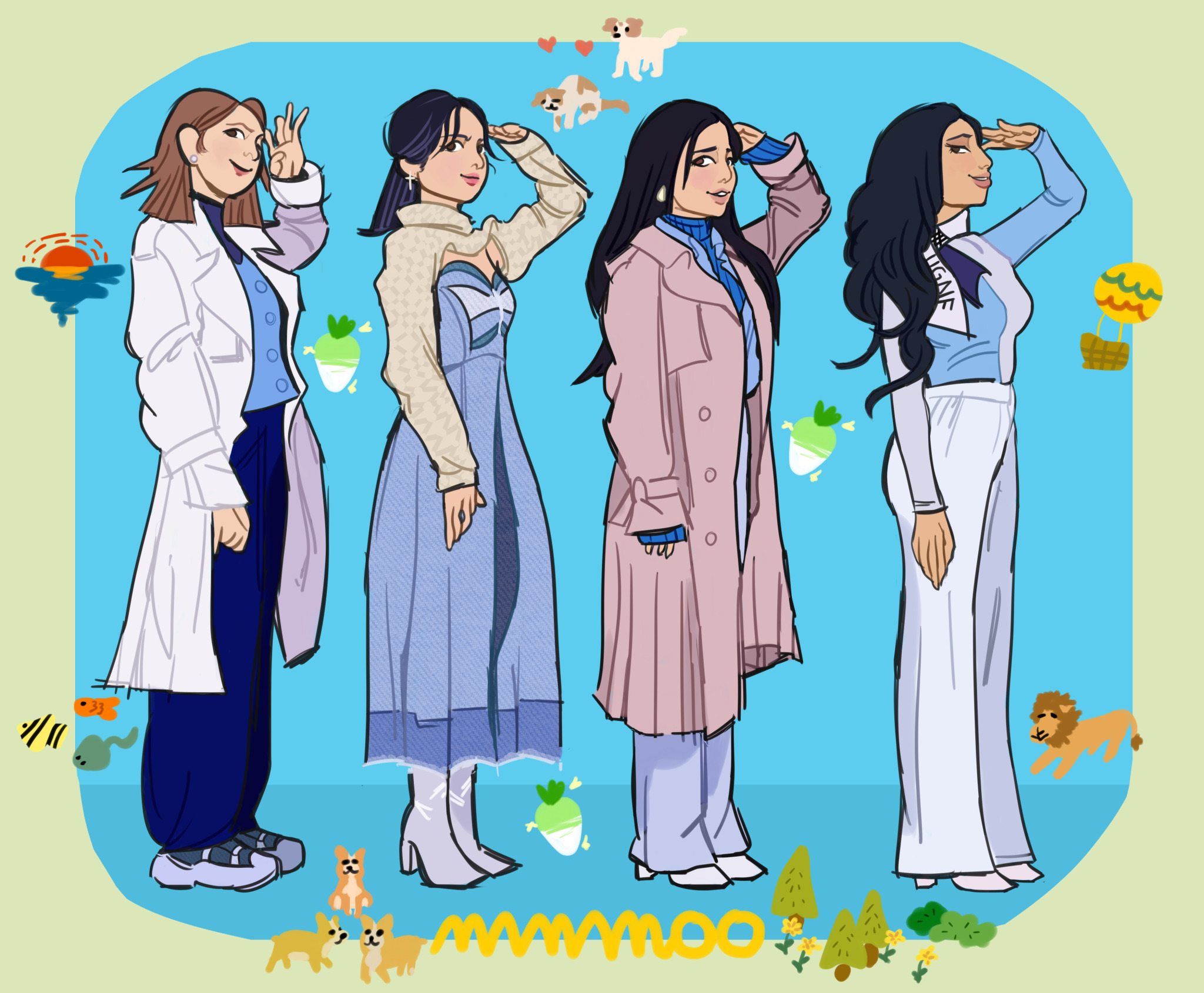 group fanart i made based on moomoo tour! | Scrolller