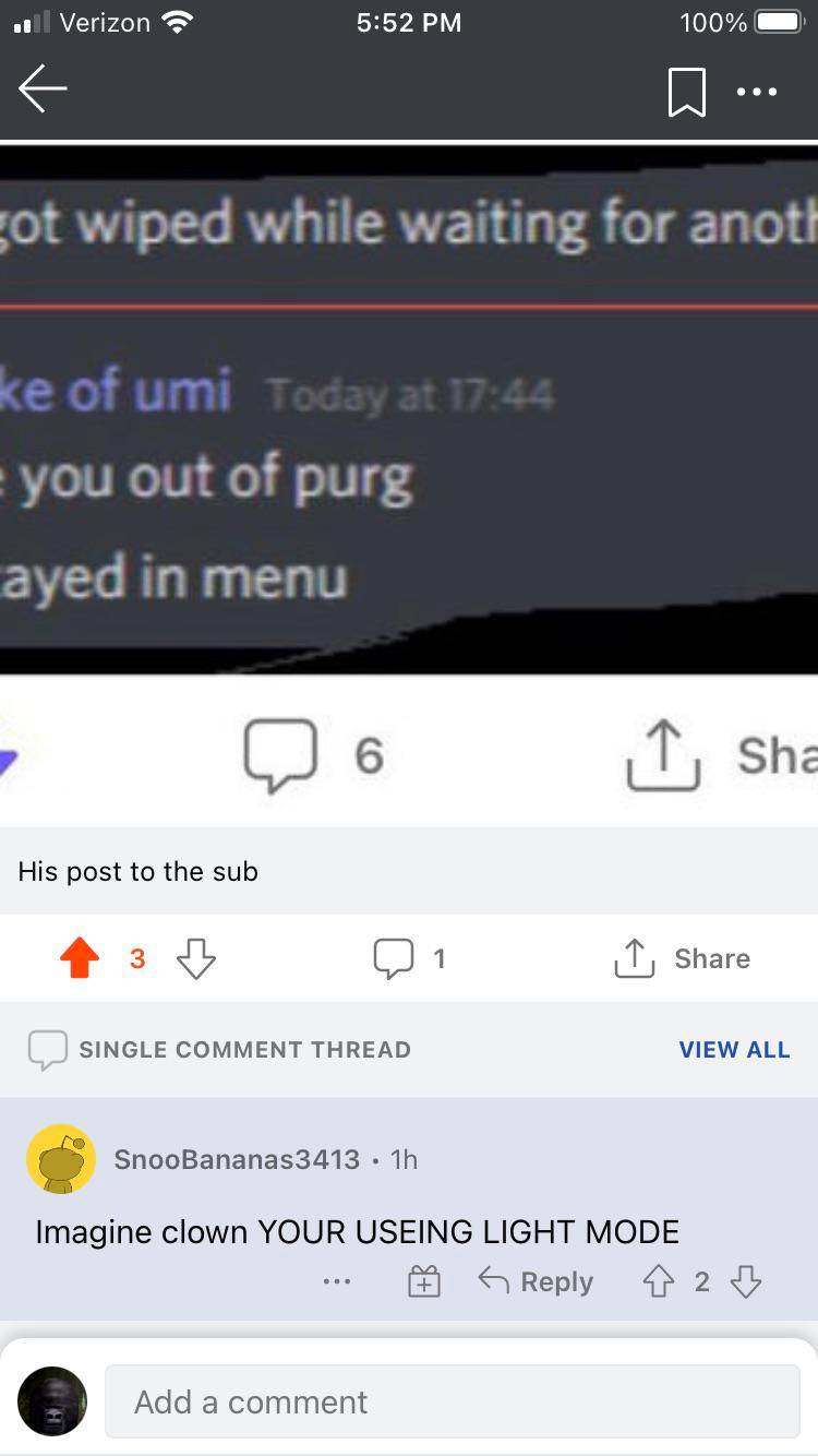 Guys i use light mode :flushed: | Scrolller