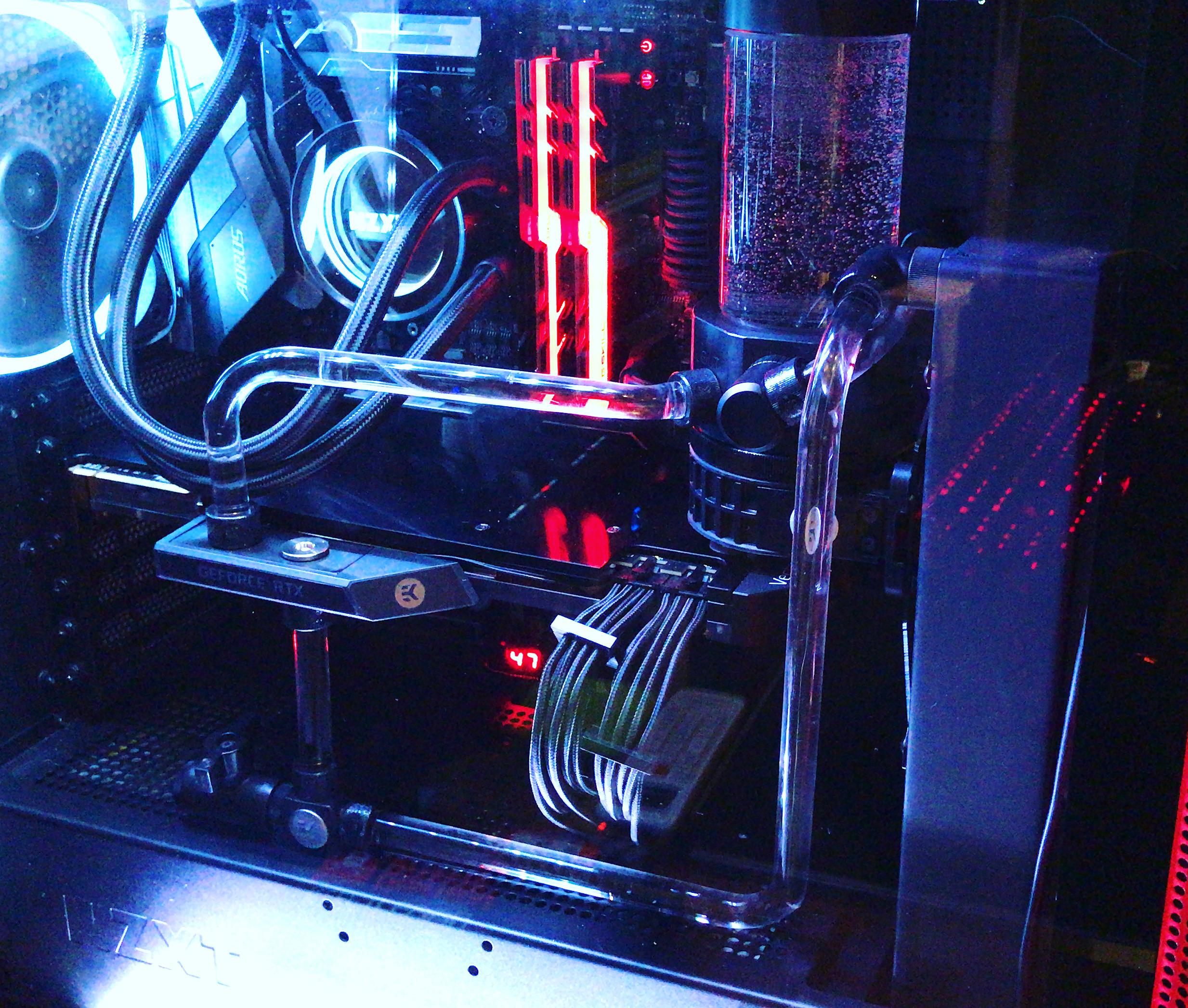 H700i and my first custom half loop! #ekwb #2080ti | Scrolller