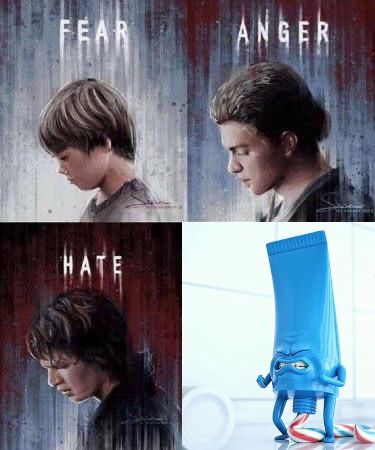 Haha Anakin you are shitting toothpaste | Scrolller