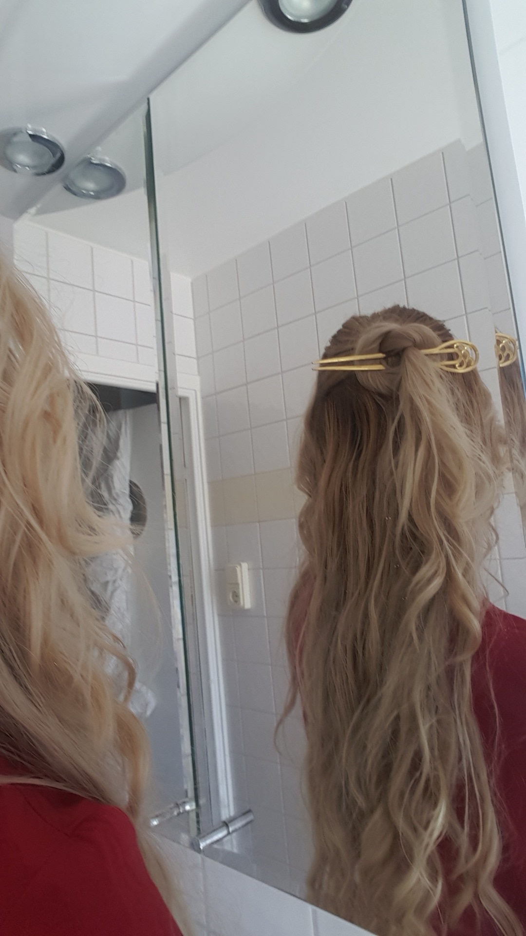 Half up with new hair fork | Scrolller