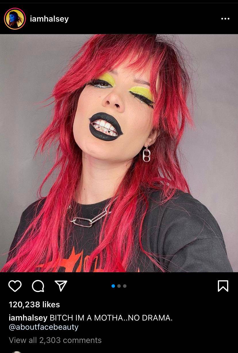 Halsey’s new instagram post— punksey alert? | Scrolller