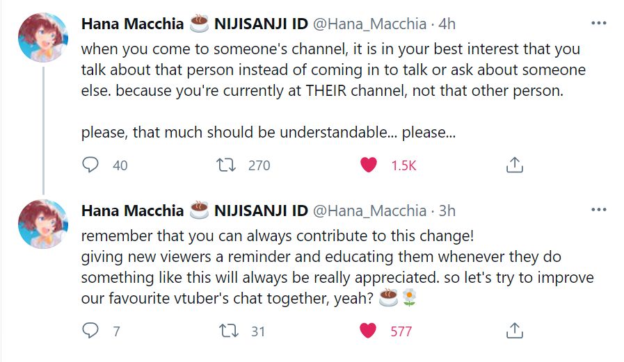 Hana Macchia on chat etiquette | Scrolller