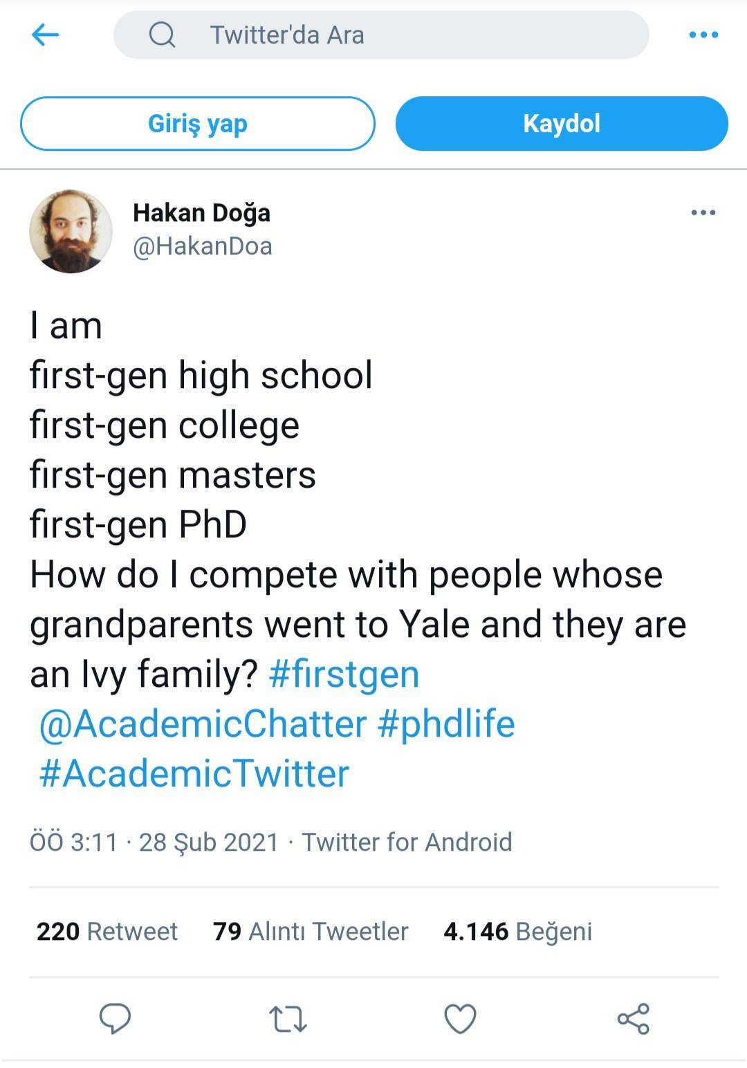 Hang in there fellow first-gens! | Scrolller