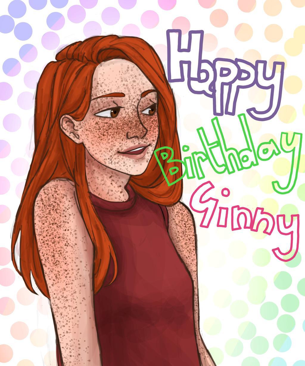 "Happy Birthday Ginny Weasley" by Elzbun | Scrolller