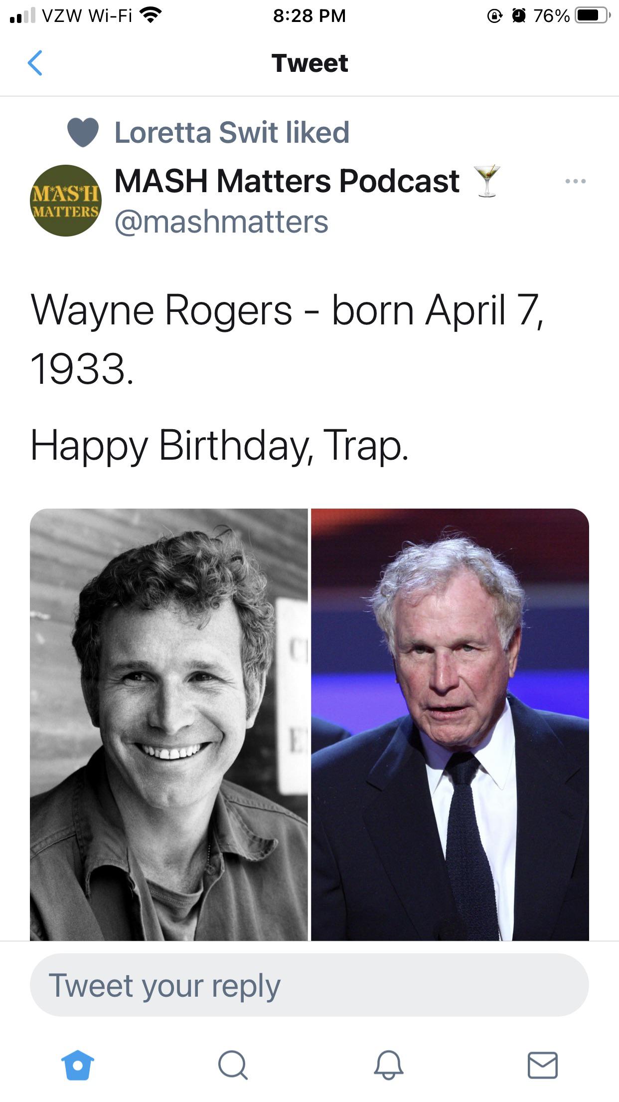 Happy birthday Wayne Rogers! | Scrolller