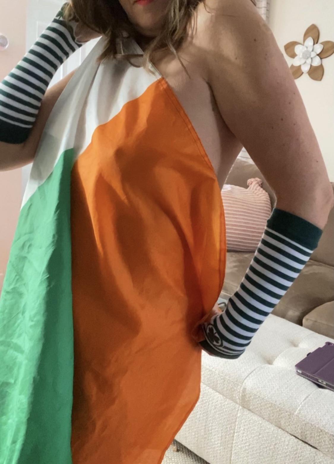 ☘️Happy Saint Patty’s day🍀 54yo. Does a flag count as clothes? | Scrolller