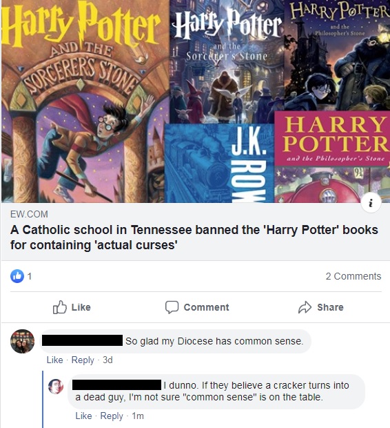 Harry Potter, Catholics, and "Common Sense" | Scrolller
