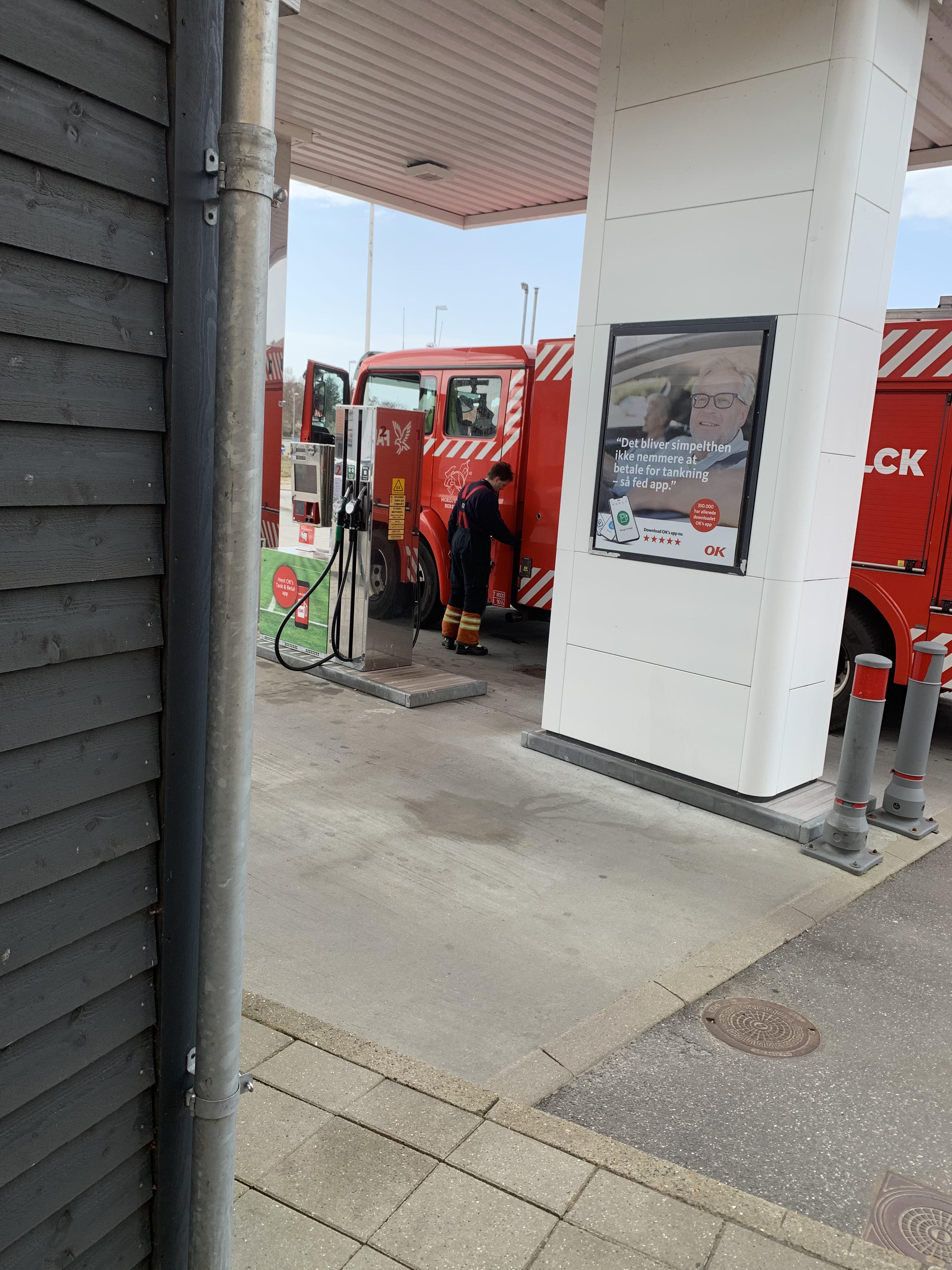Have you ever seen a fire truck getting gas? Well now you have | Scrolller