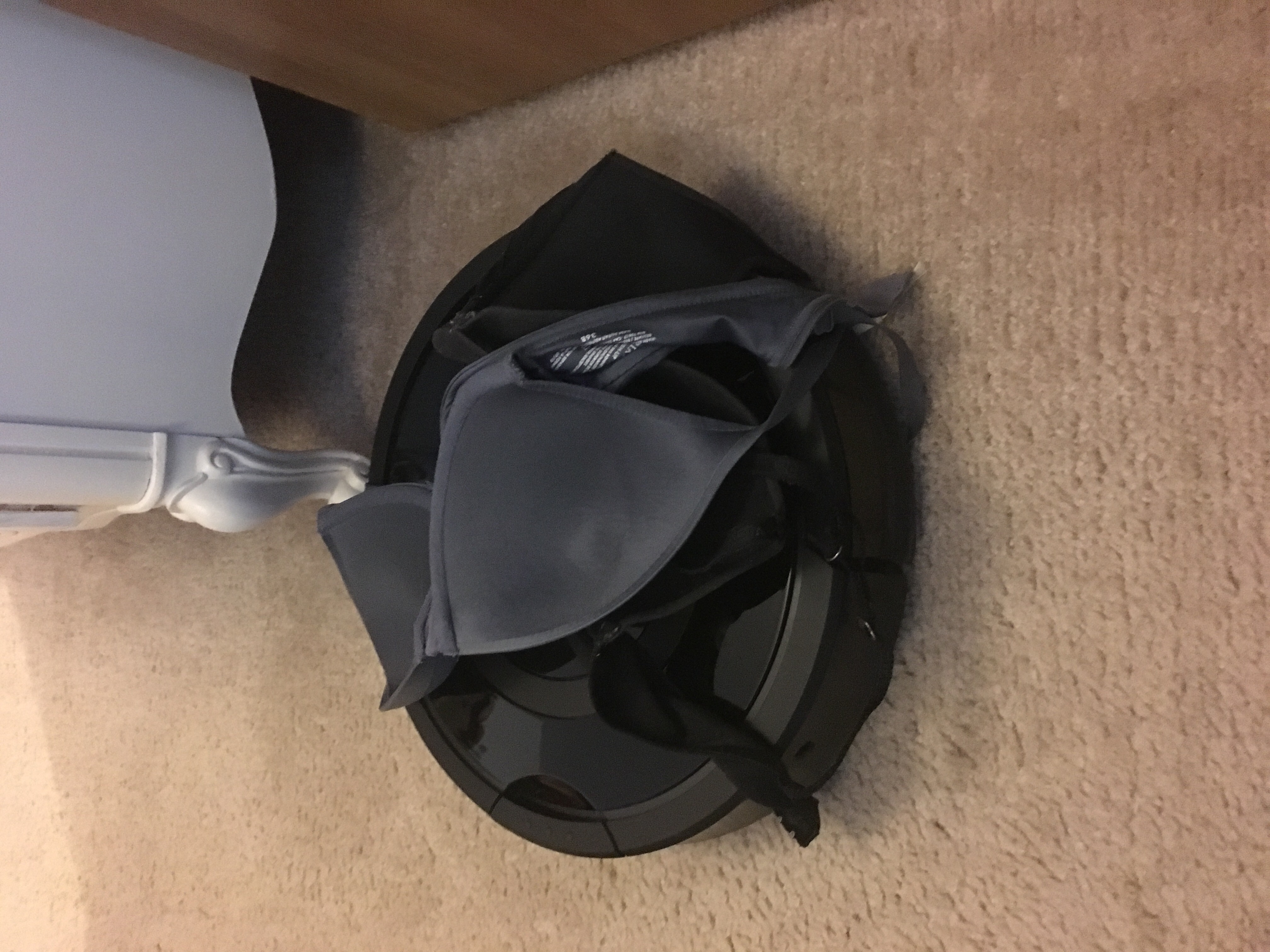 He strikes again. Tale of a cross dressing roomba. | Scrolller