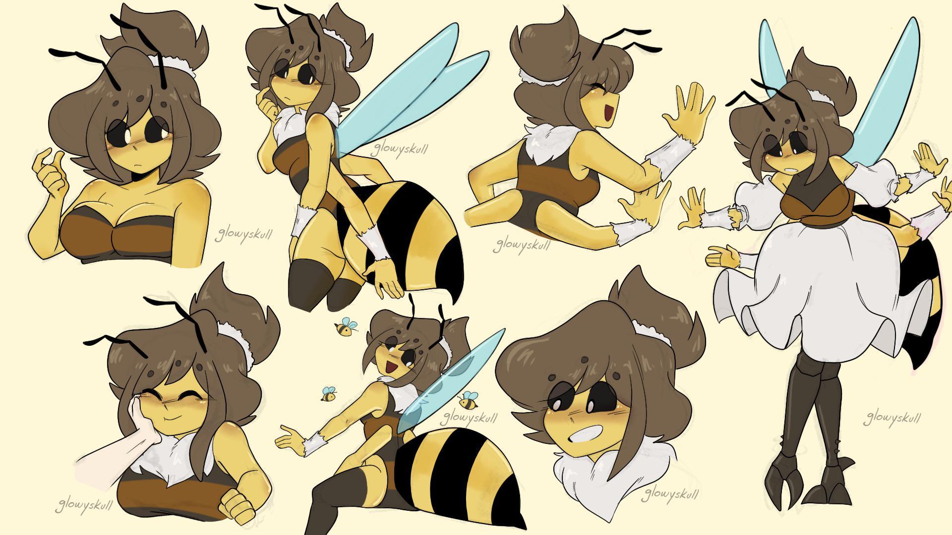 A cute bee girls by glowyskull | Scrolller
