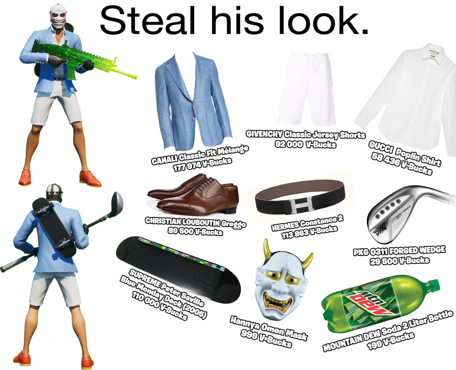 Heist casually flexing his V-Bucks... | Scrolller