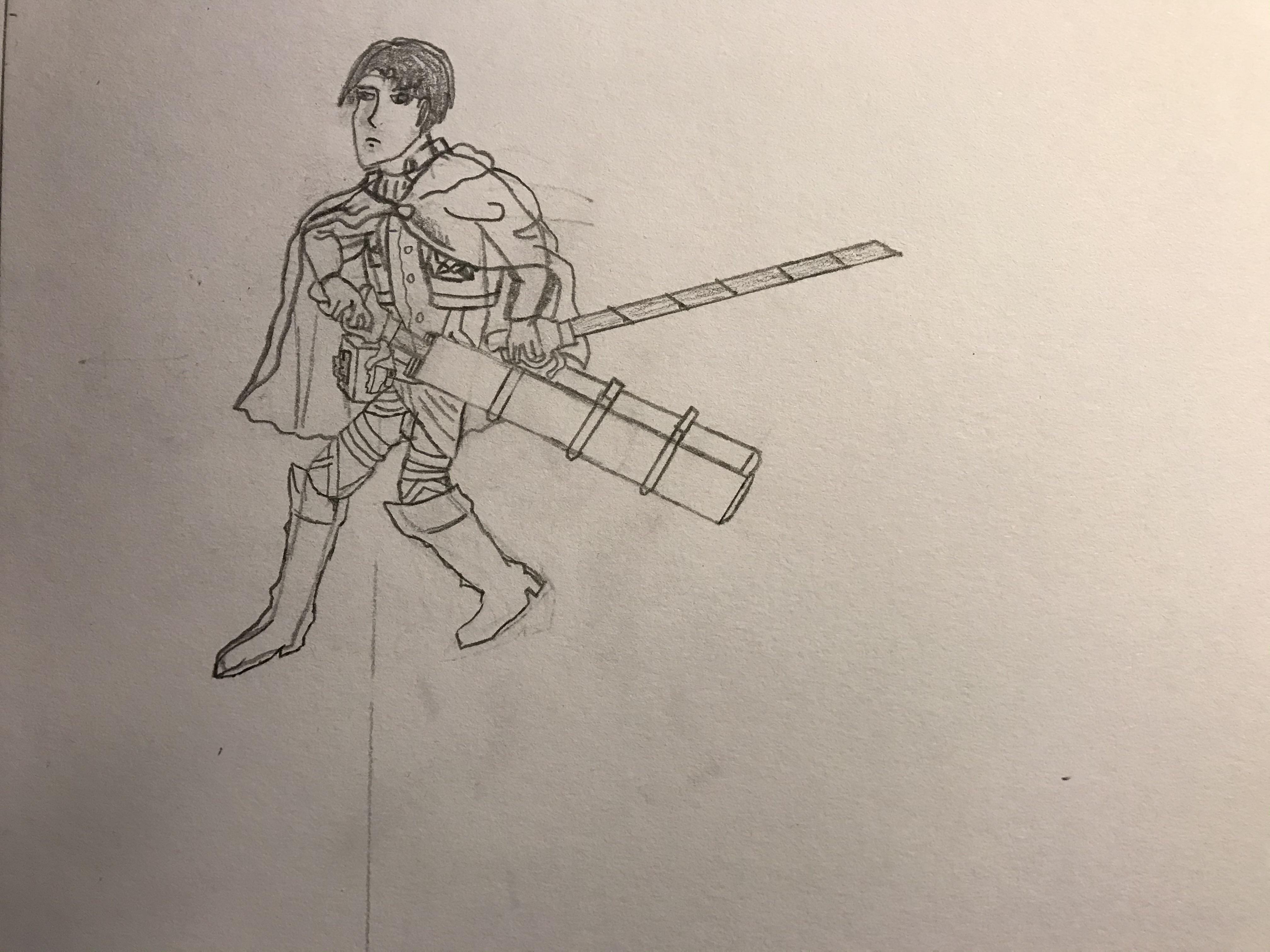 Hello, I drew a sketch of Levi, he’s amazing :) | Scrolller