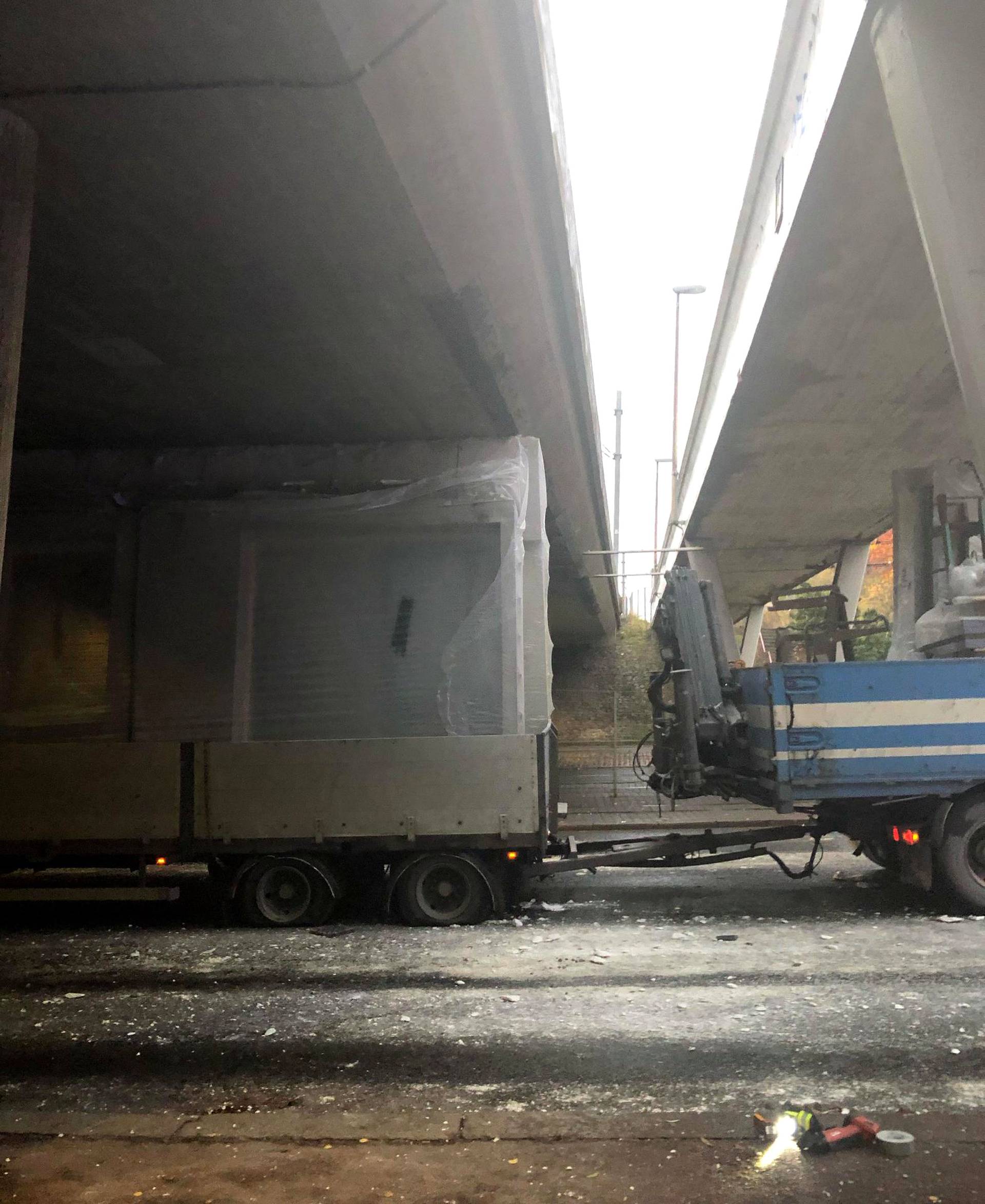 Helsinki, Finland. Some poor sod really wedged those concrete elements in there. | Scrolller