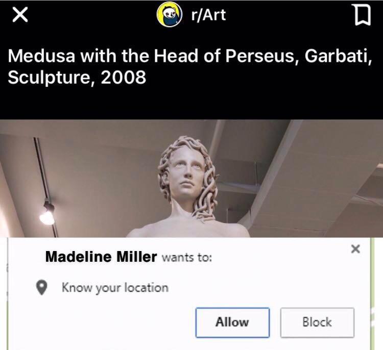 Her next title: Perseus gives head | Scrolller