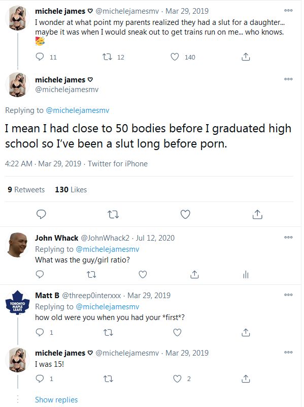 Her old tweets. She's always been a slut... | Scrolller