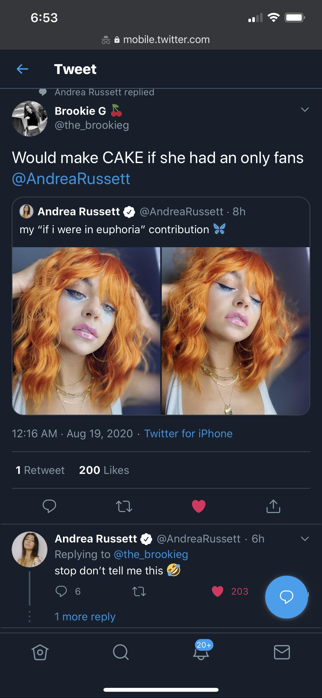 Her response 😂 we can all dream can’t we? | Scrolller