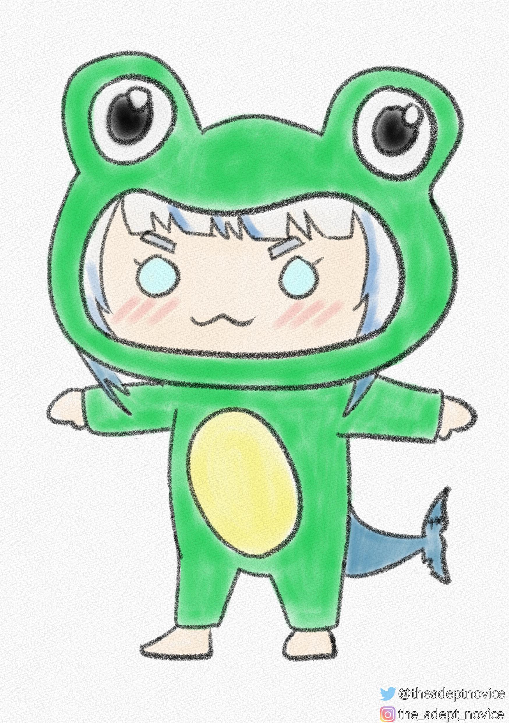 Here is a Gura Frog for you Ame. | Scrolller