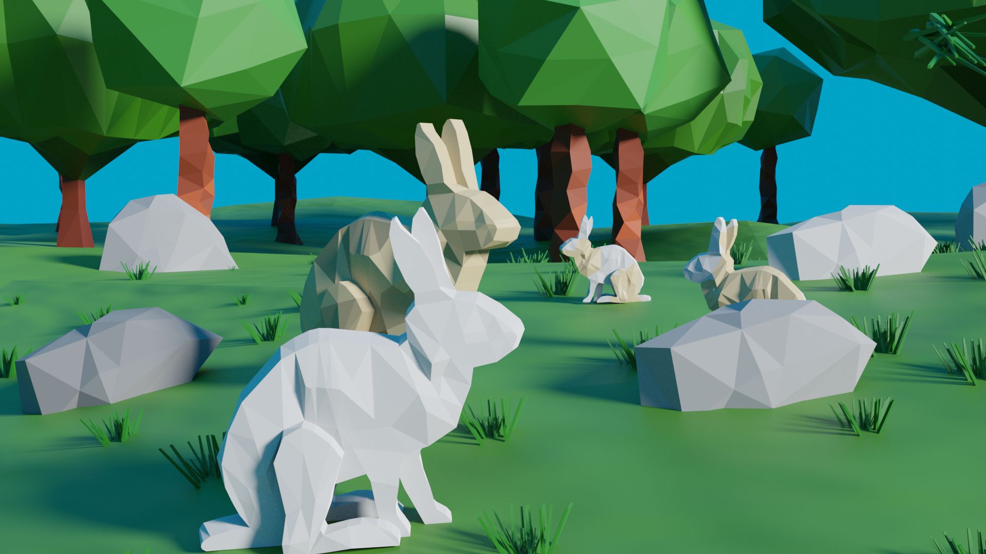 Here is my first original low poly scene! | Scrolller