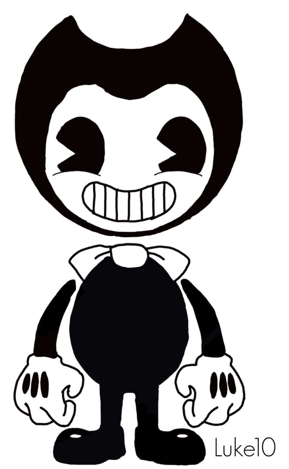 Here is my shitty drawing of Bendy | Scrolller