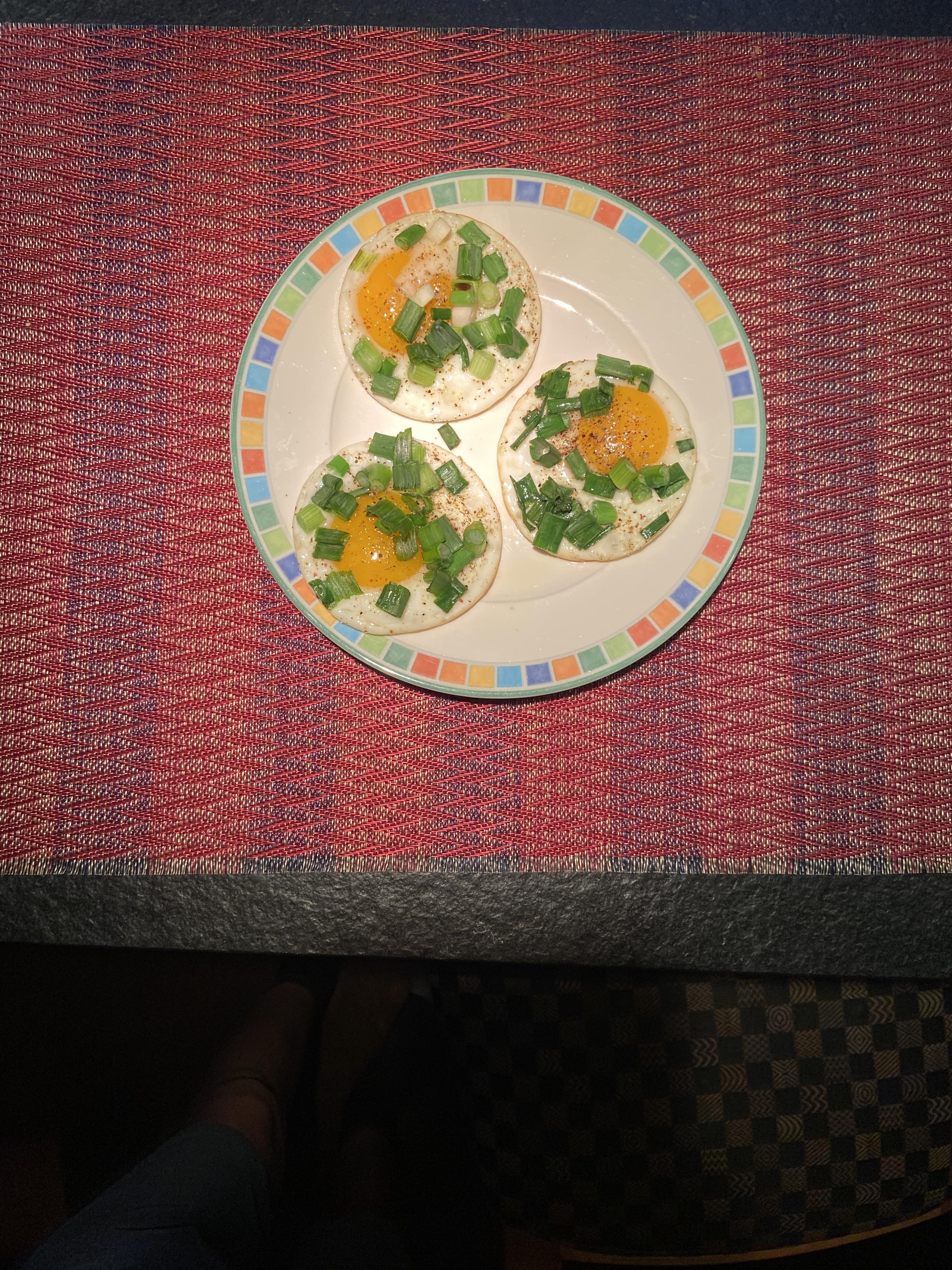 Here’s my post workout meal! I’ve been having 3 eggs ever since I ...