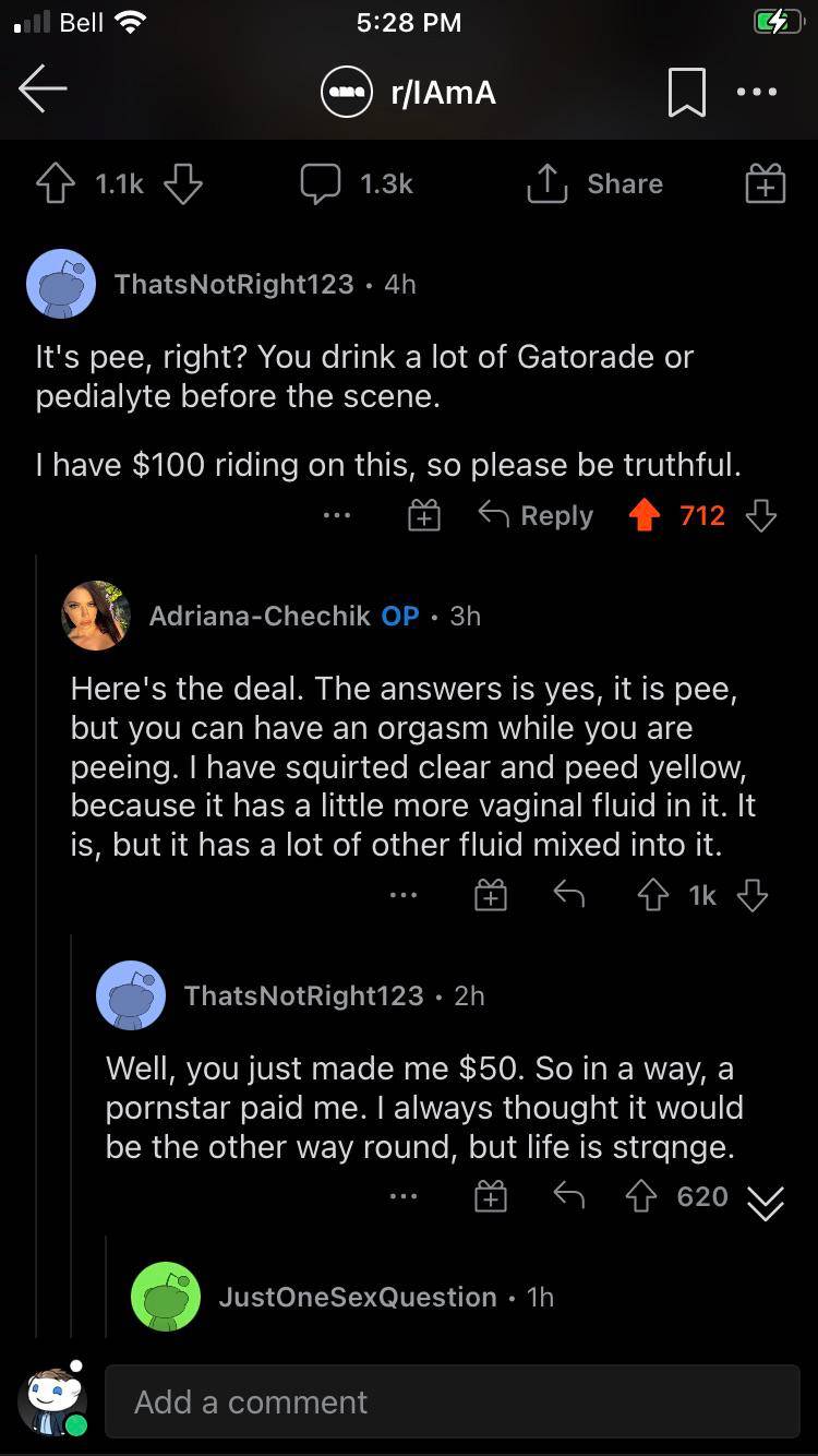 Here’s the proof. It’s urine. | Scrolller