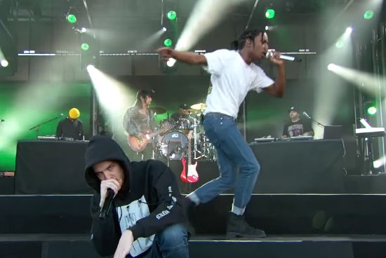 Here you got BONES and A$AP Rocky at jimmy kimmel's show performing 2015 | Scrolller