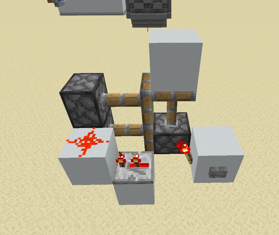 Here's a Trapdoor I made, all the Redstone is in the pic | Scrolller