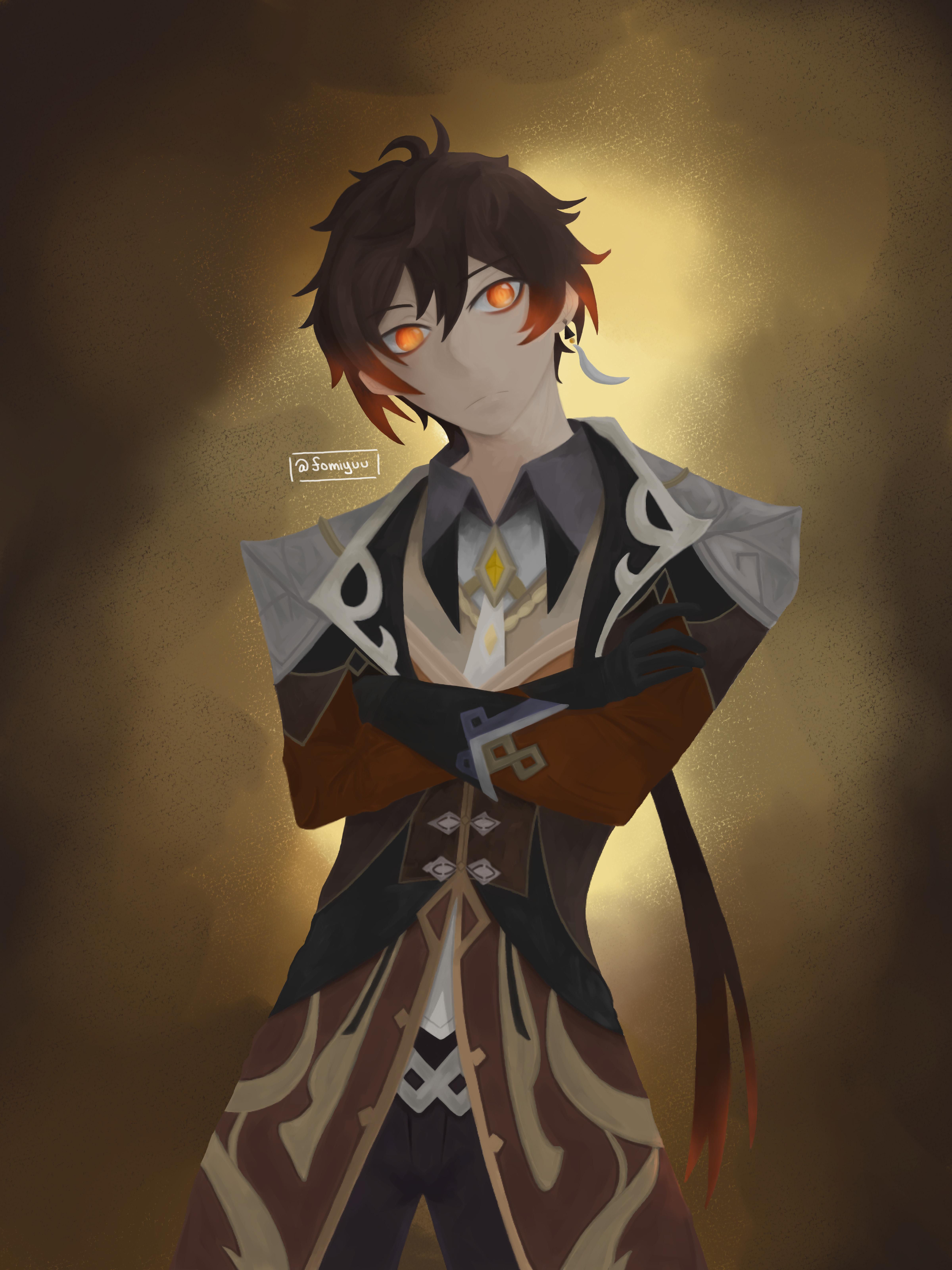 Here's a Zhongli draw I did! | Scrolller