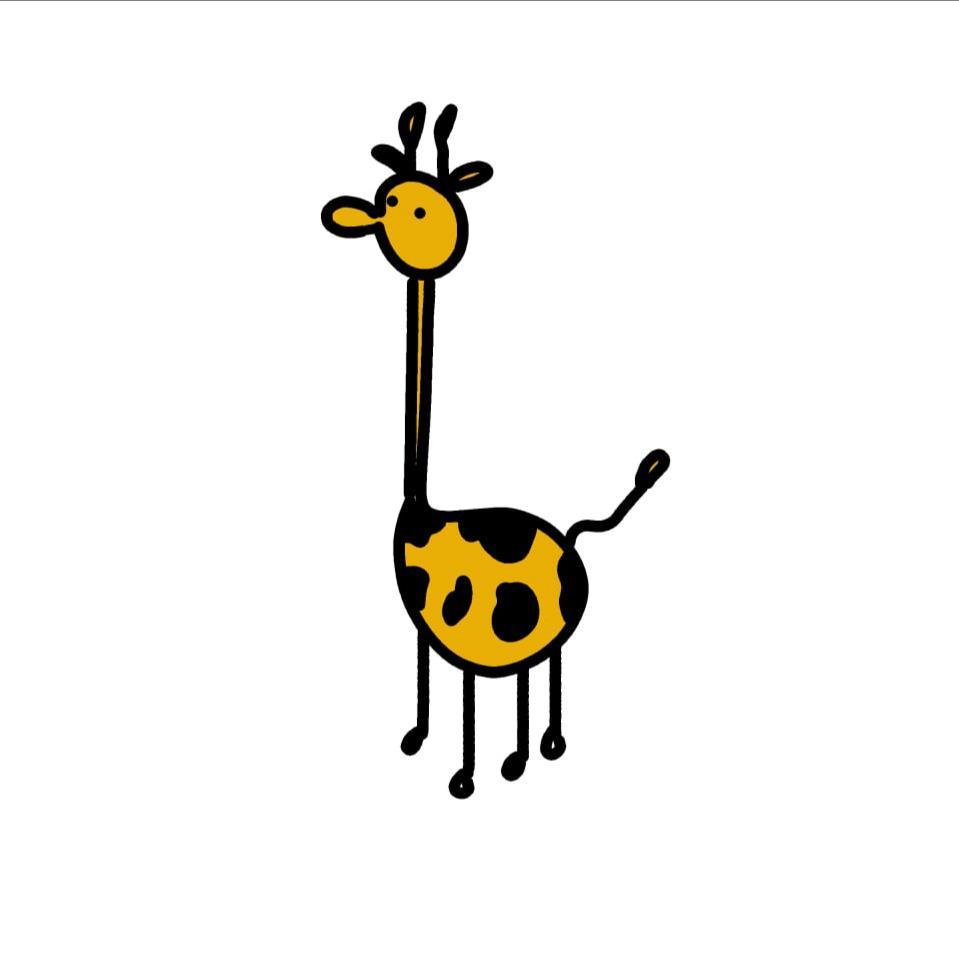 Here's Gino, a small giraffe. | Scrolller