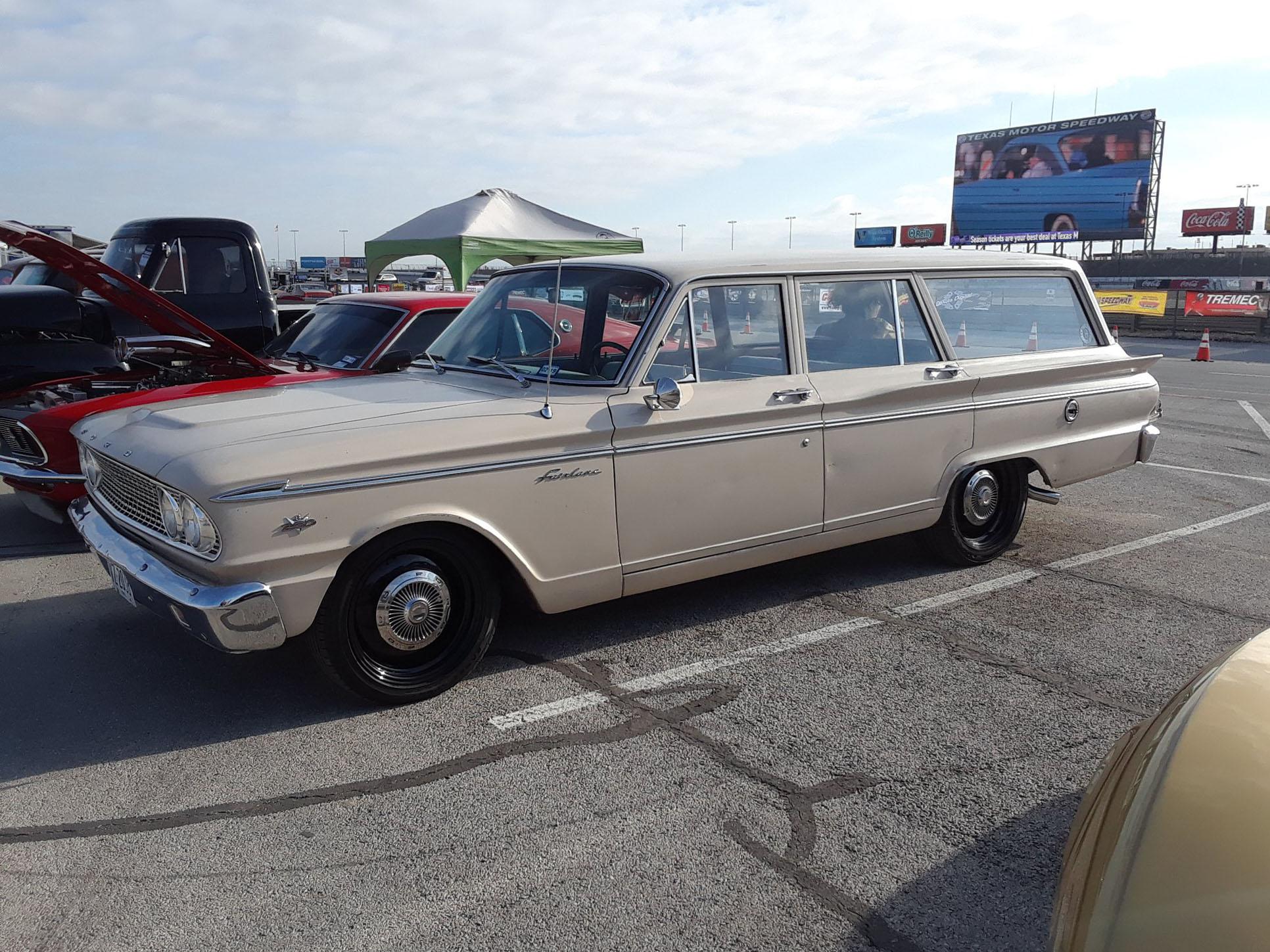 Here's my '63 Fairlane wagon - original paint & interior, lots of patina personality, full ...