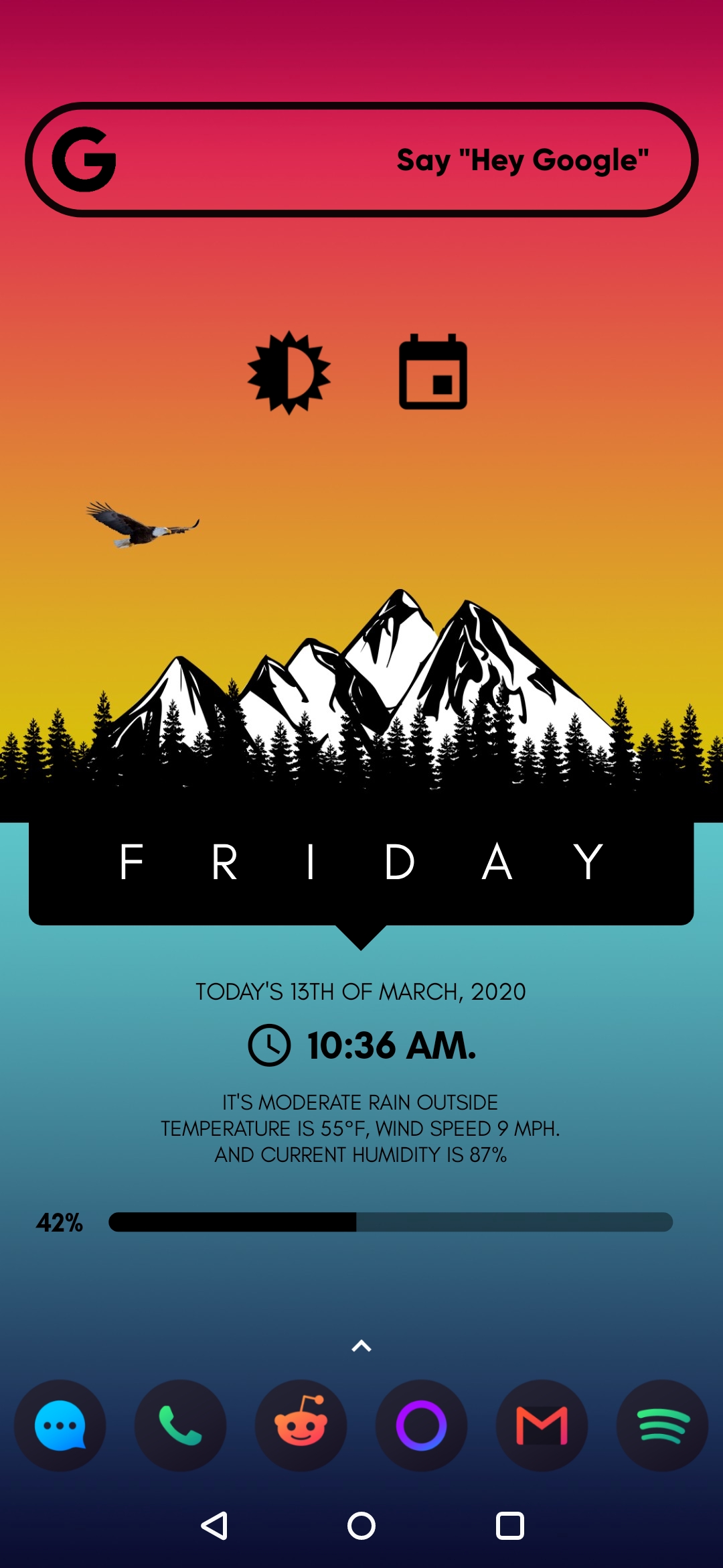 Here's my nova launcher setup for the month! | Scrolller