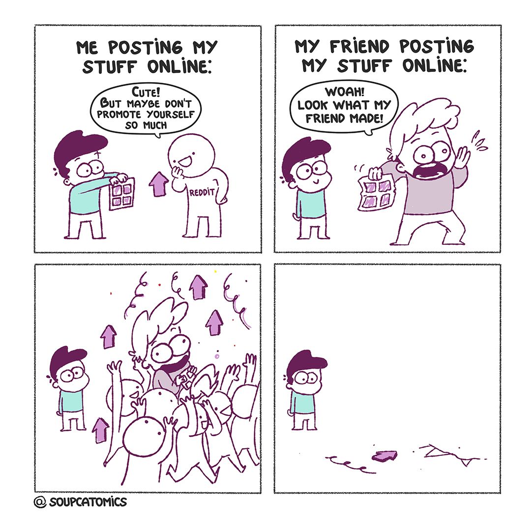 Hey check out my friend! He makes these comics! | Scrolller