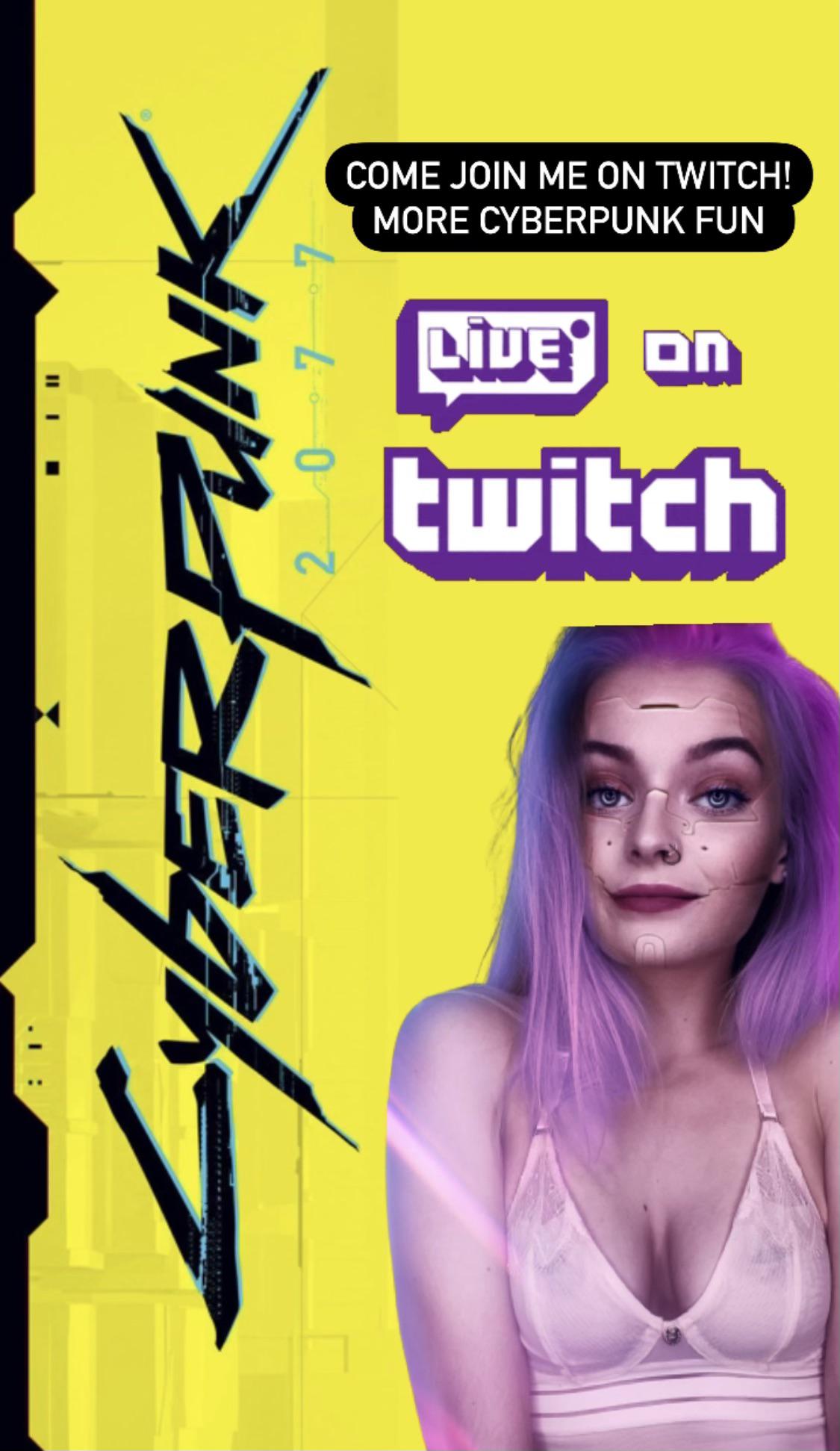 Hey everyone! I’m back on Cyberpunk! Come say Hi! 🦿🦾👾 https://www.twitch.tv/selinabeecher ...