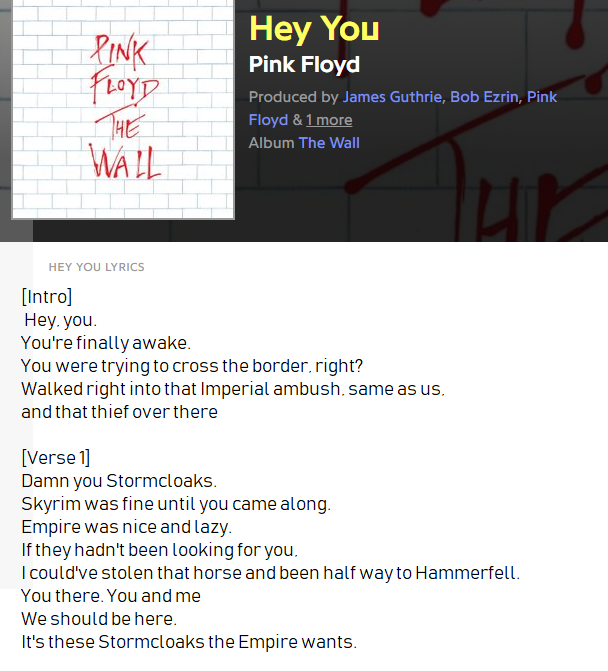 Hey You - Pink Floyd | Scrolller