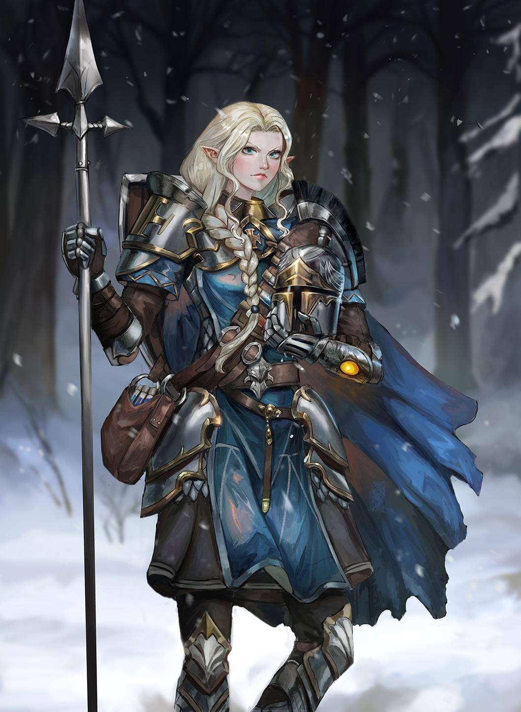 High Elf Cleric by Timothy Kong | Scrolller