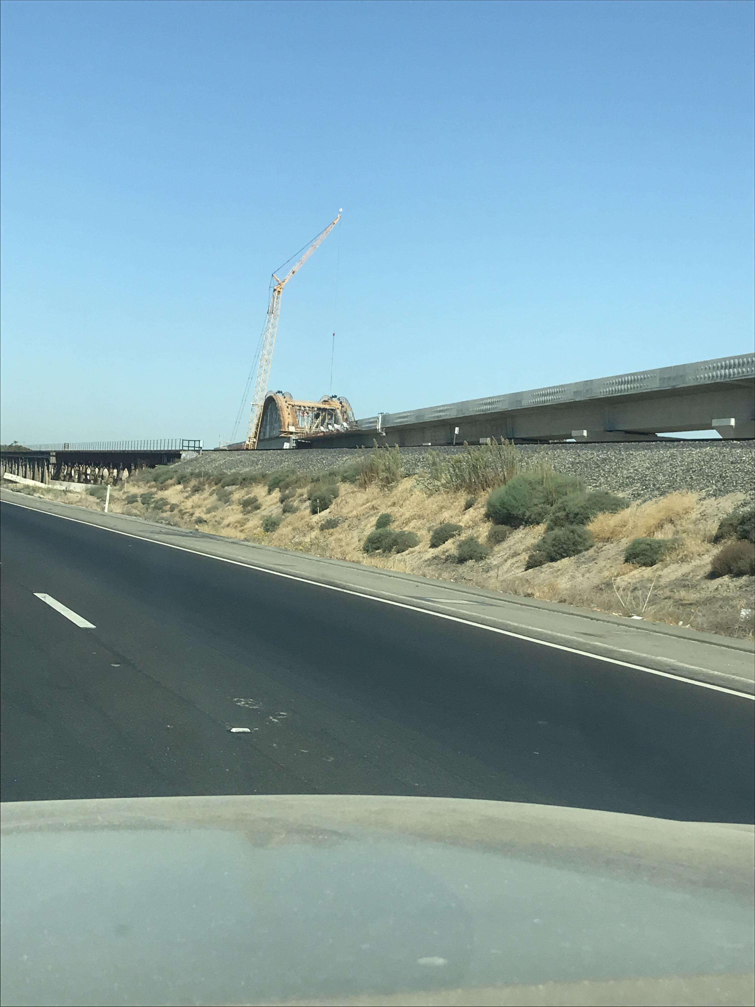 Highspeed rail northbound 99 @ Herndon on-ramp. 9-6-19 | Scrolller