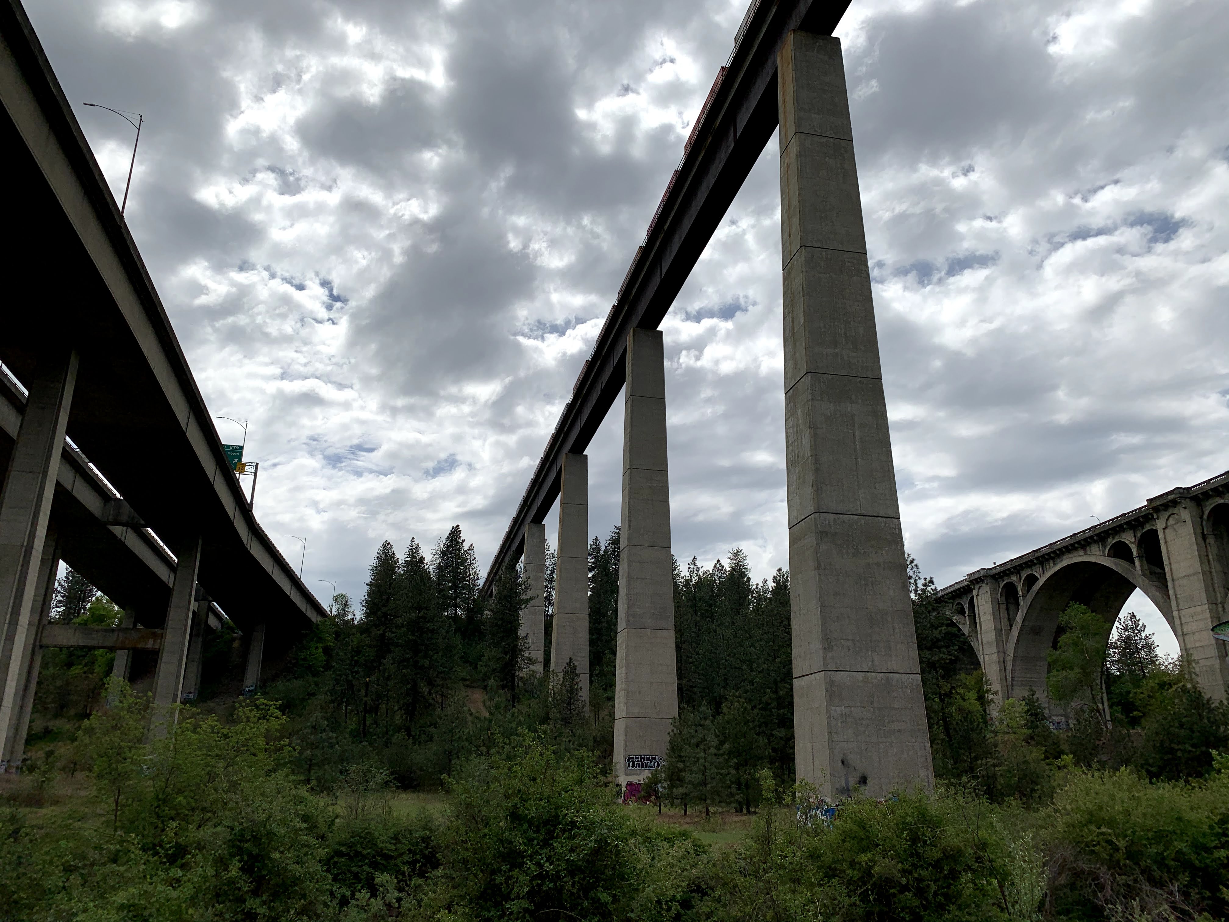 Highway, rail, and road bridges, High Bridge Park, Spokane, WA [4032x3024] [OC] | Scrolller