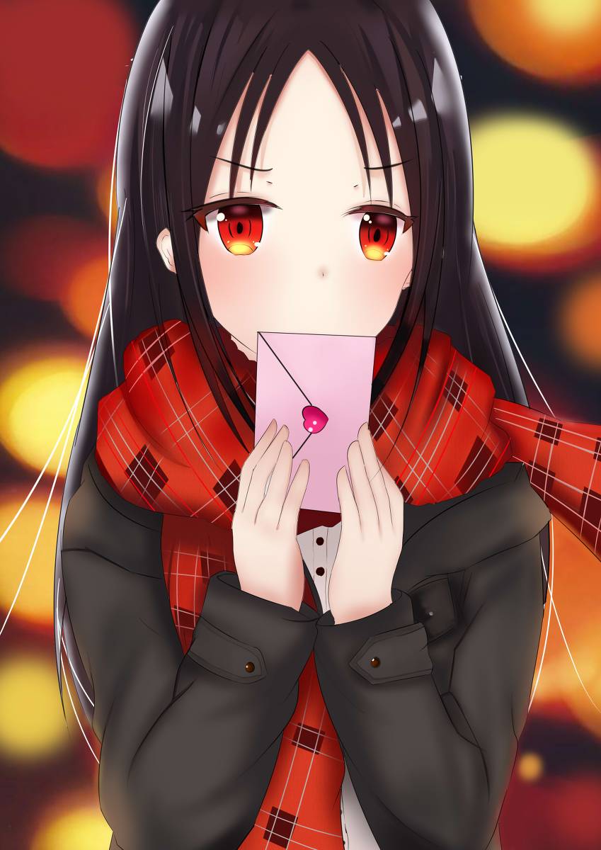 Kaguya with a letter