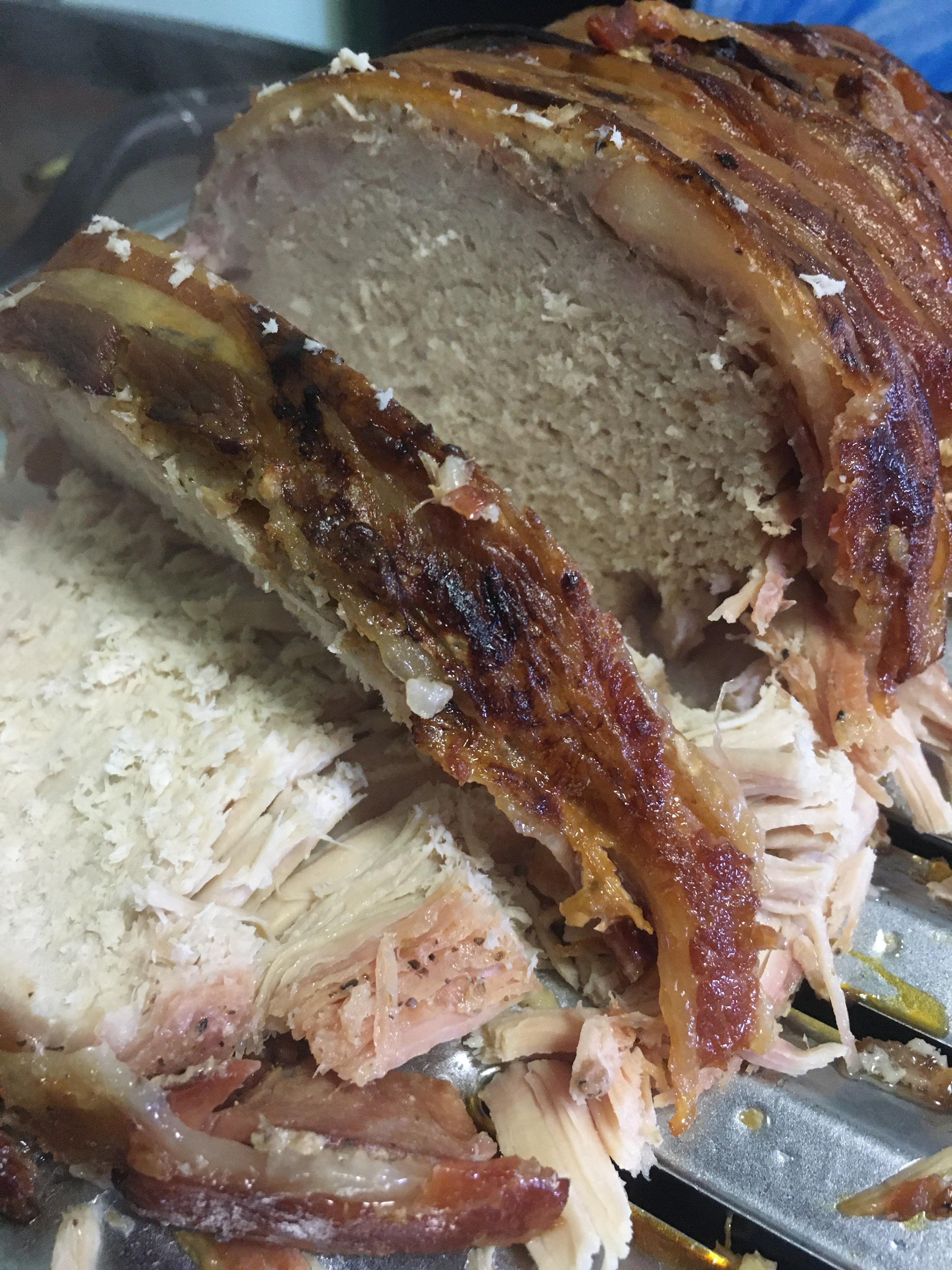 [HOMEMADE] Bacon Wrapped Pork Loin | Scrolller