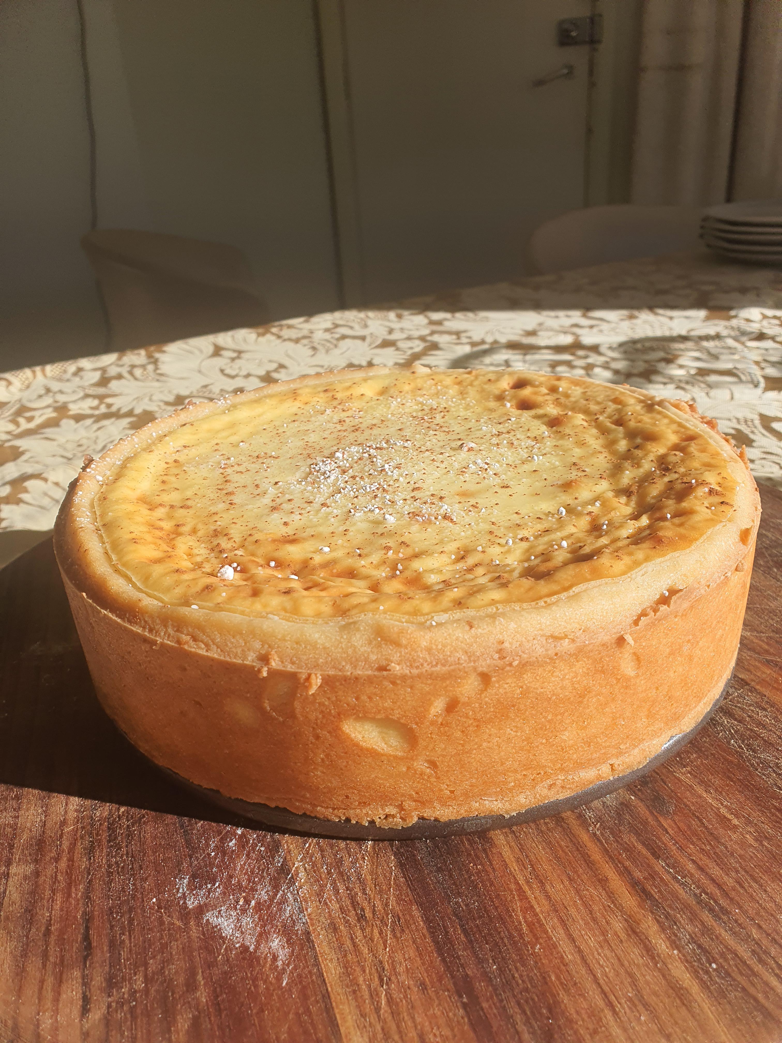 [Homemade] Baked Ricotta Cheesecake | Scrolller