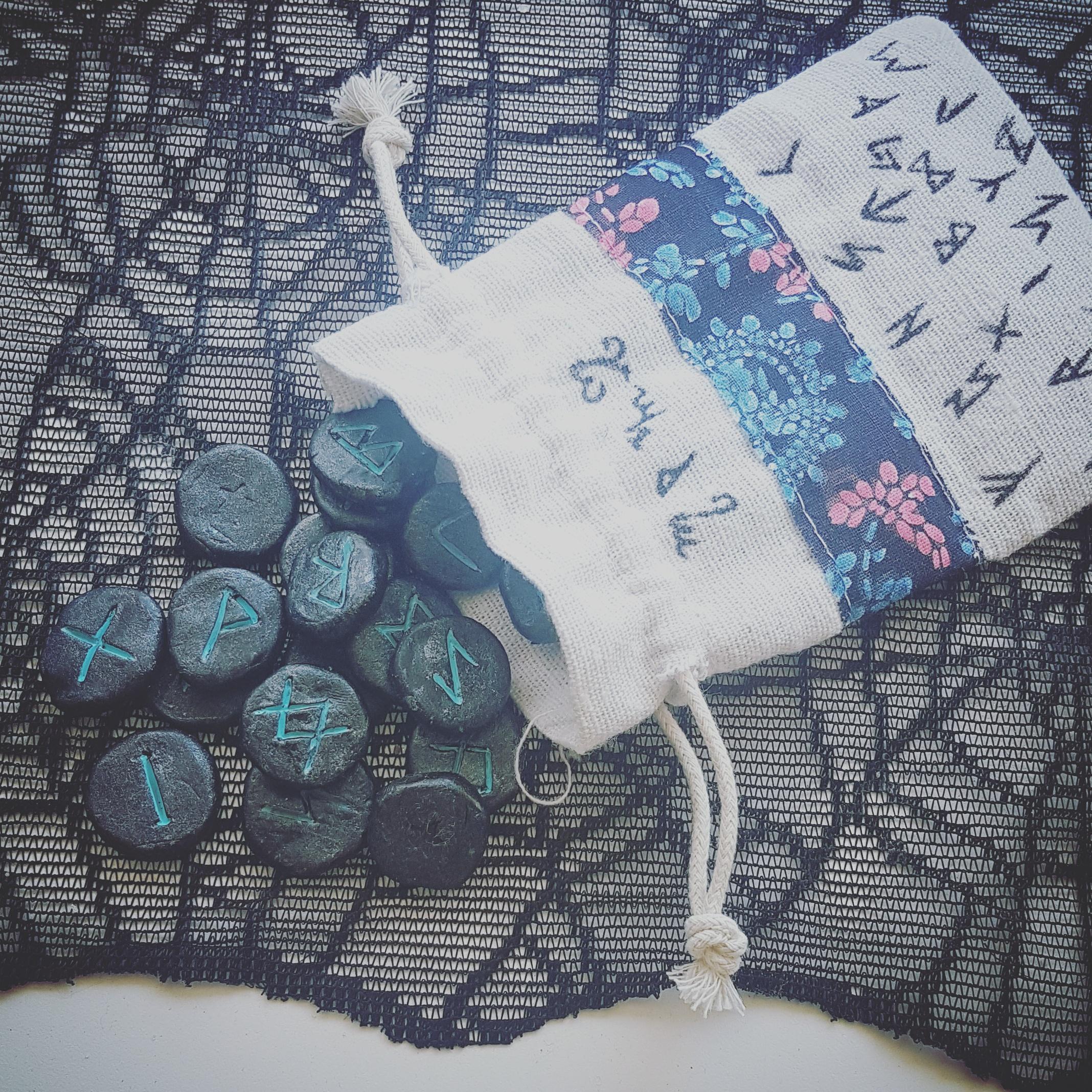 Homemade runes I made. I do alot of clay work. Want to make more and sell localy. Hope you like ...