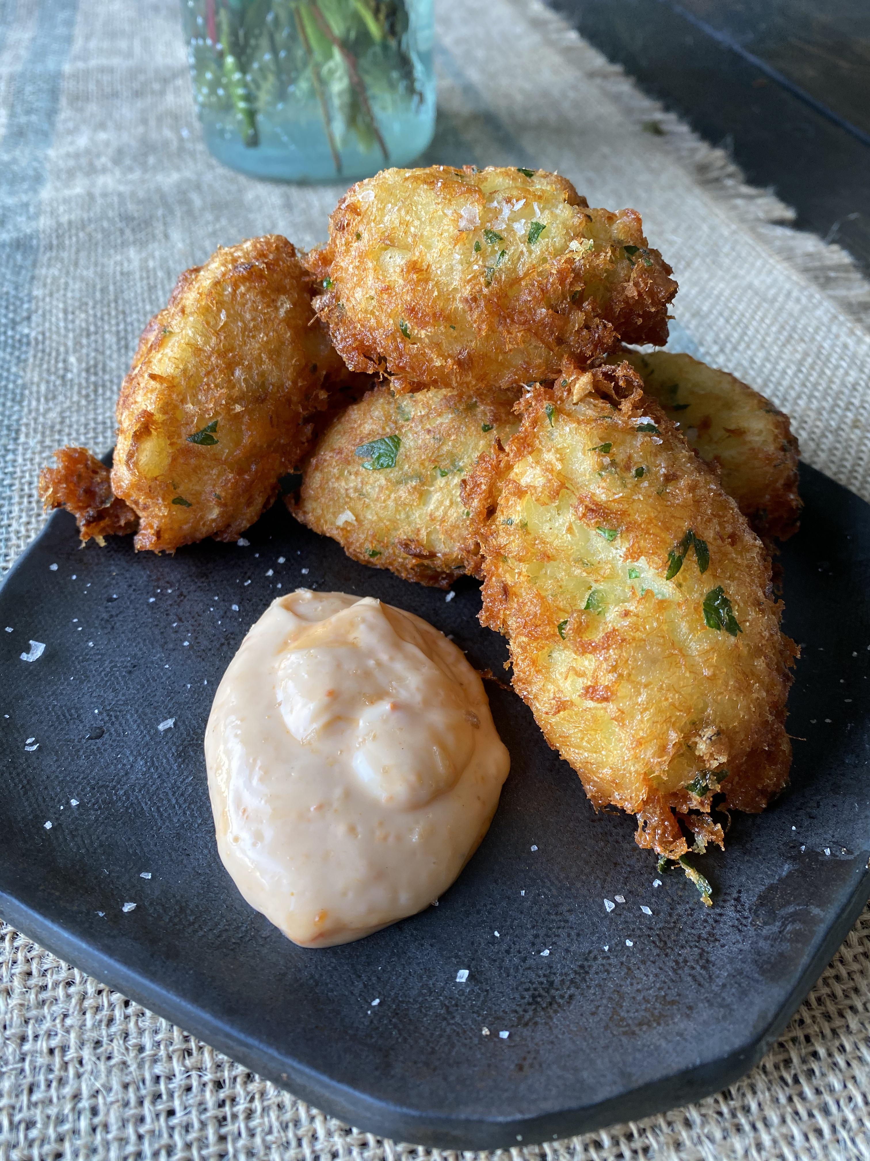 [Homemade] Salt Cod Fritters with Peri-peri Mayonnaise | Scrolller