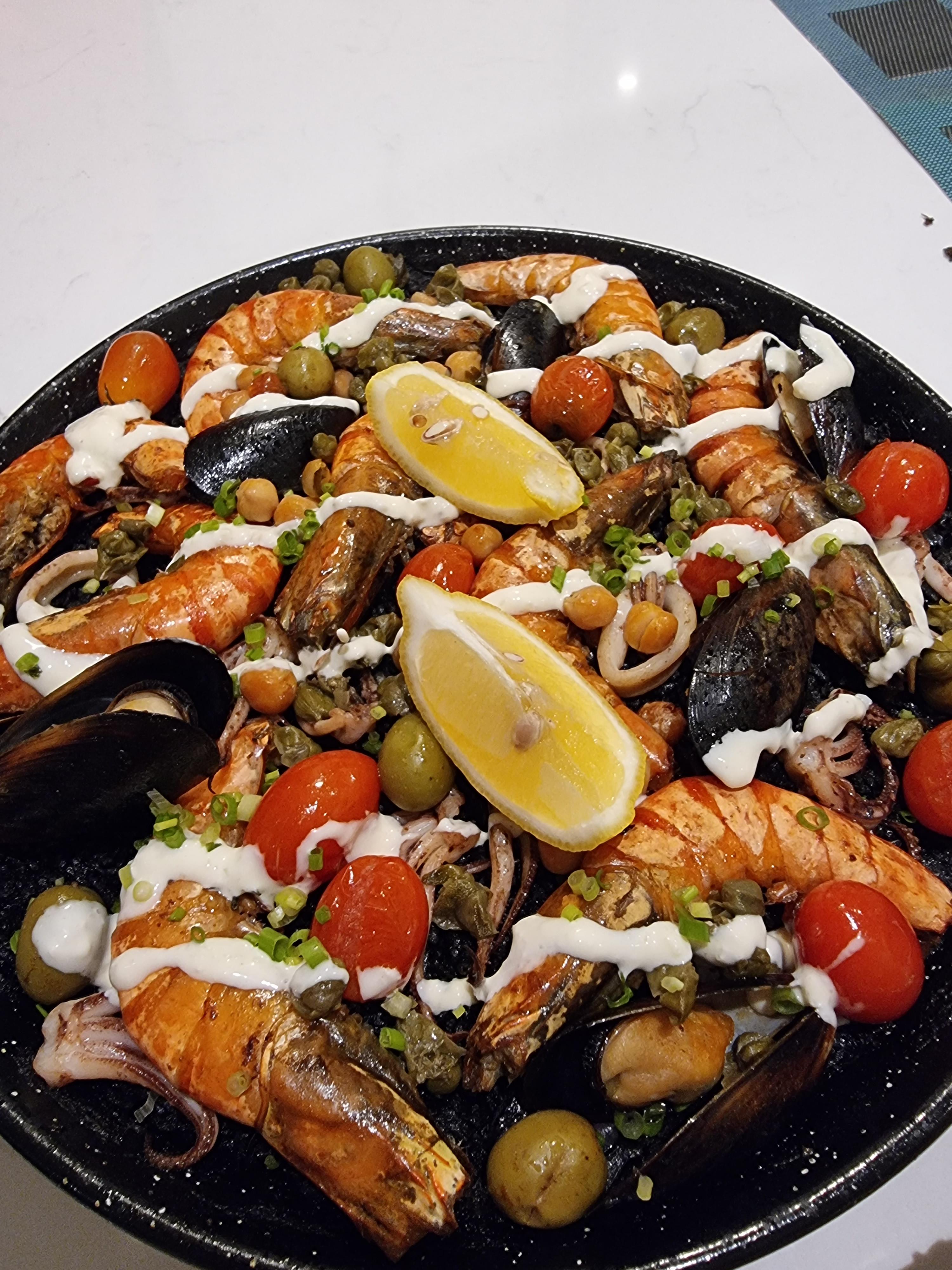 Homemade seafood paella | Scrolller