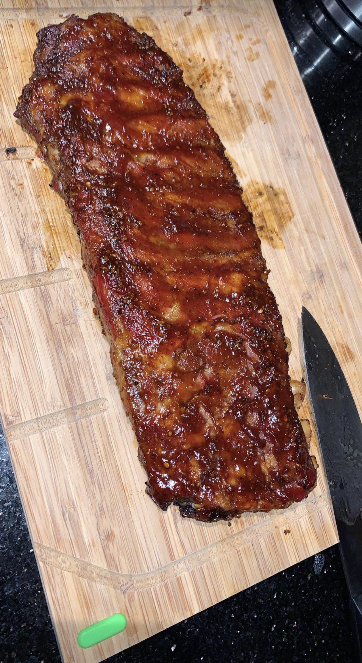 Homemade smoked rack of ribs | Scrolller