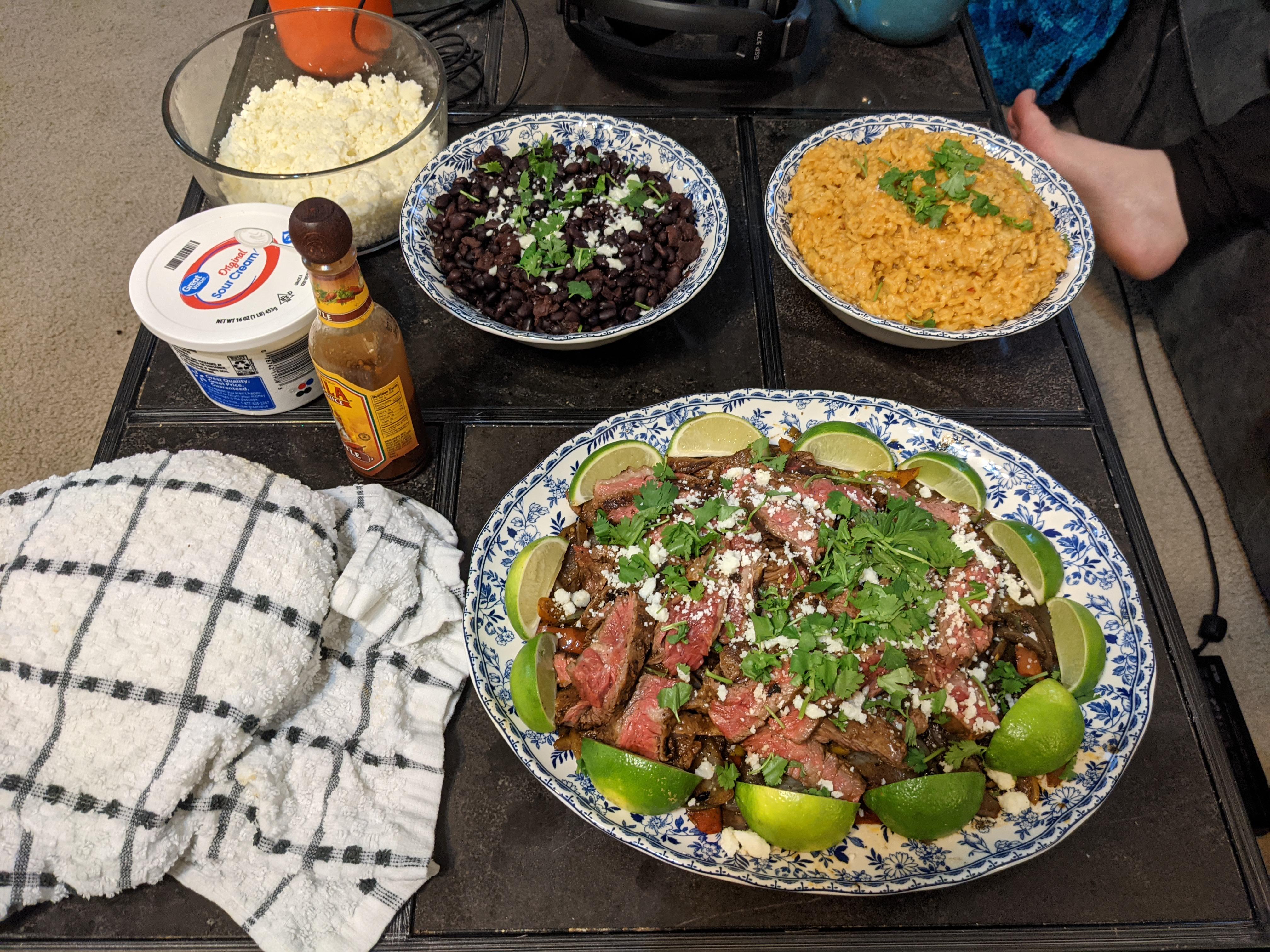 Homemade Steak Fajita Dinner | Scrolller
