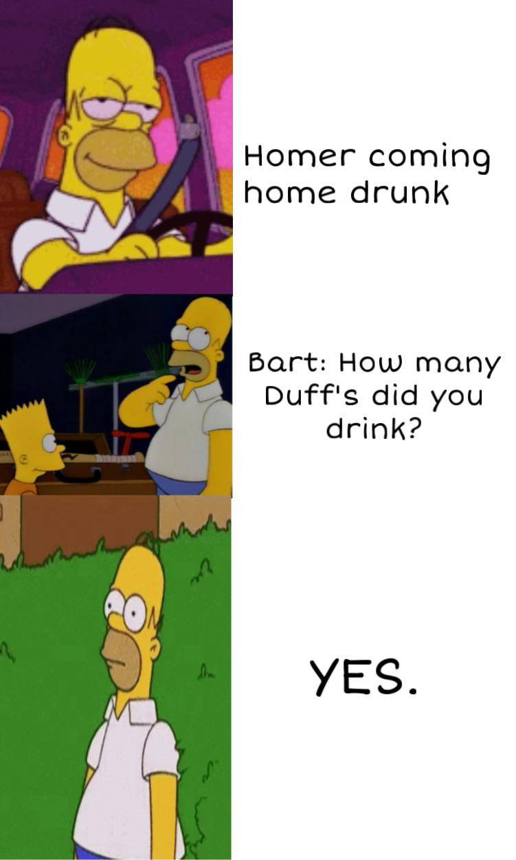 Homer do be drinking do. | Scrolller