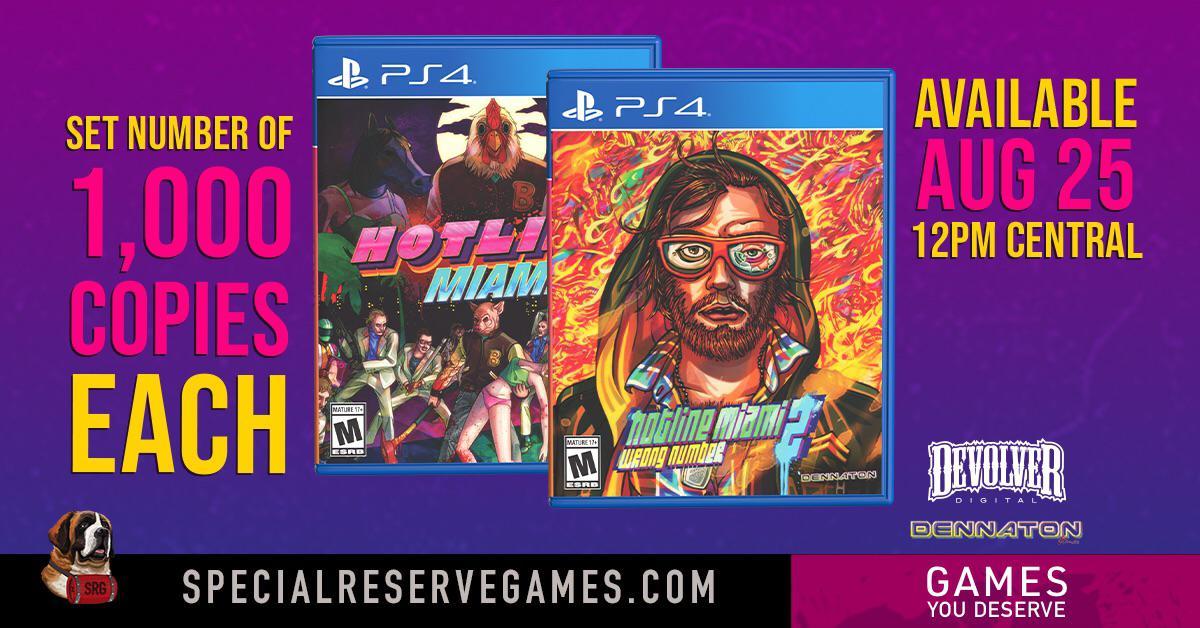 Hotline Miami and Hotline Miami 2: Wrong Number are getting a PS4 physical release through ...